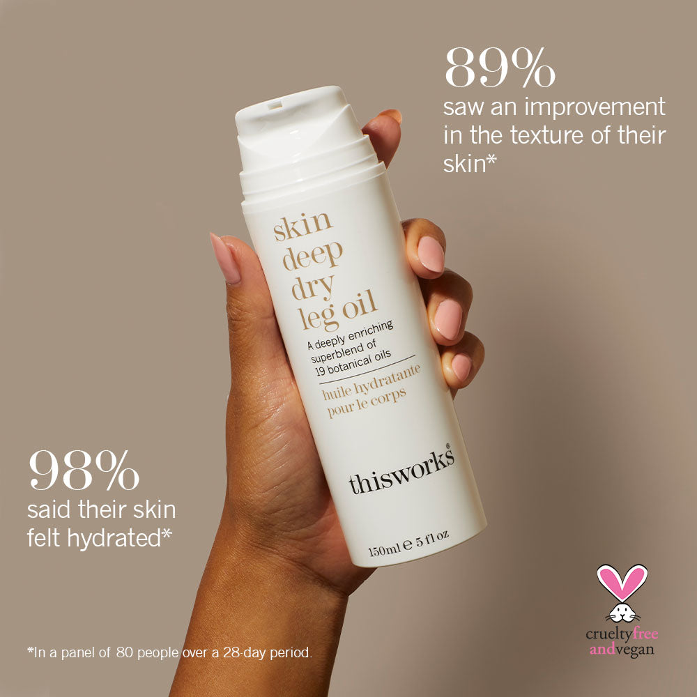 Skin Deep Dry Leg Oil | Moisturising Leg Oil | This Works